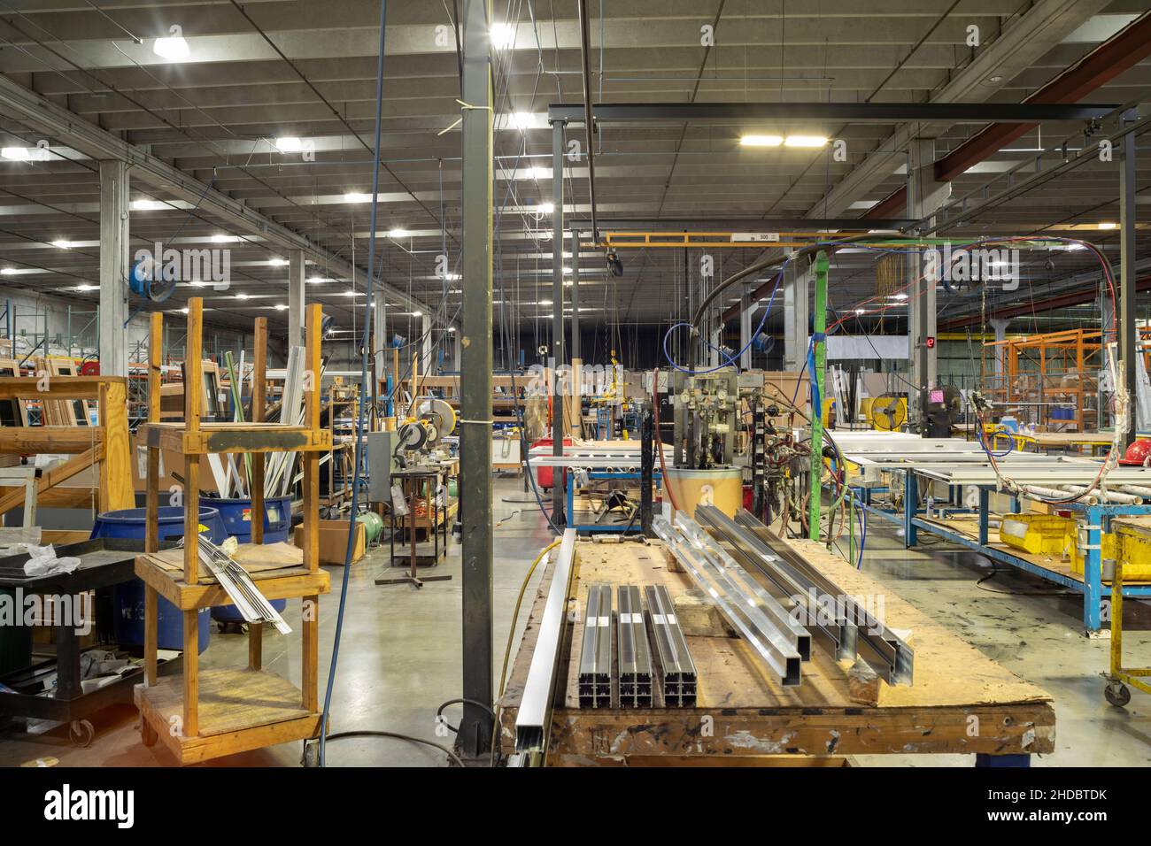 Windows and door factory warehouse Stock Photo - Alamy
