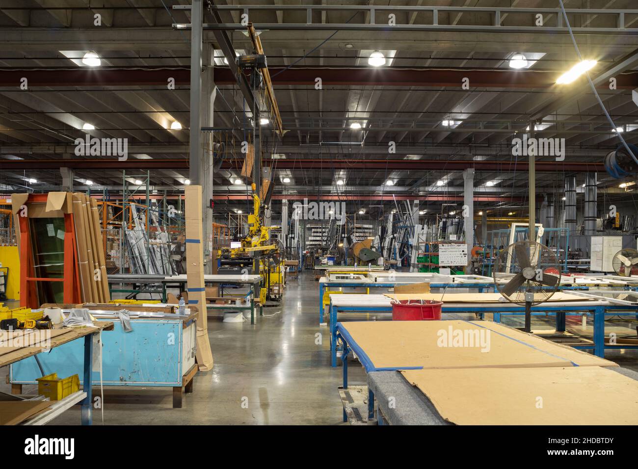 Windows and door factory warehouse Stock Photo - Alamy