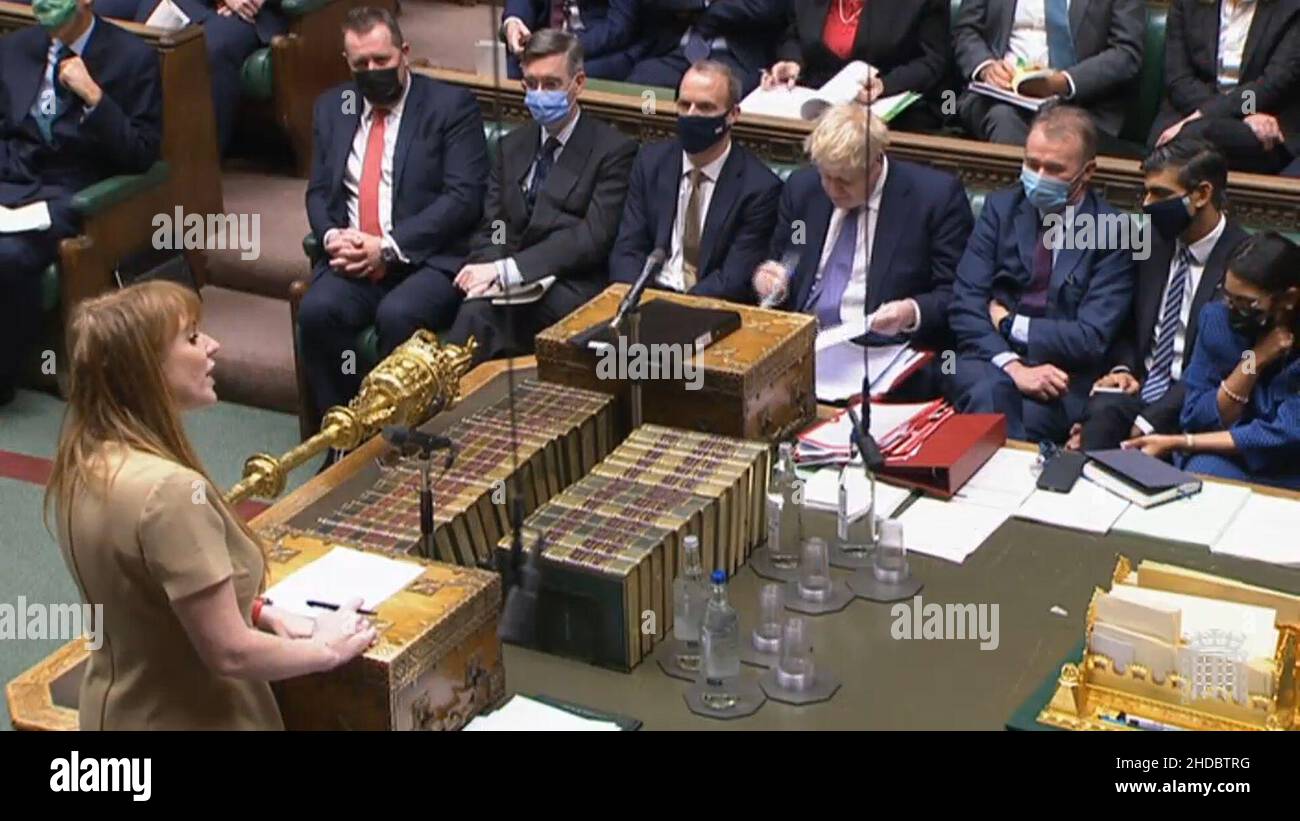 Labour deputy leader Angela Rayner speaking during Prime Minister's ...