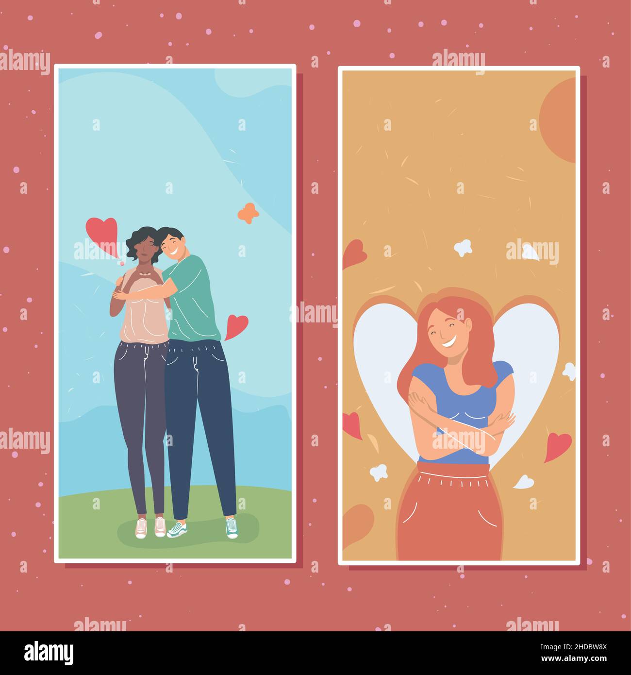 group of friends in cards characters Stock Vector Image & Art - Alamy