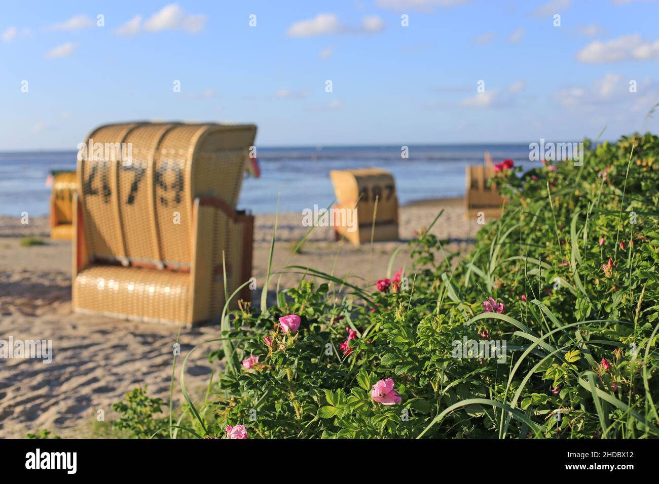 Am Strand in Hooksiel - Wangerland - Nordseekueste Stock Photo - Alamy