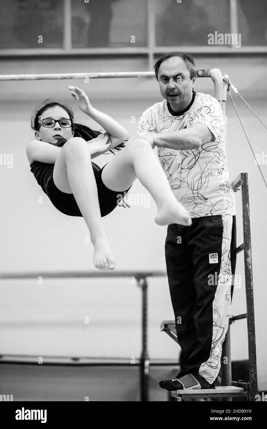 child training in the gym Stock Photo - Alamy