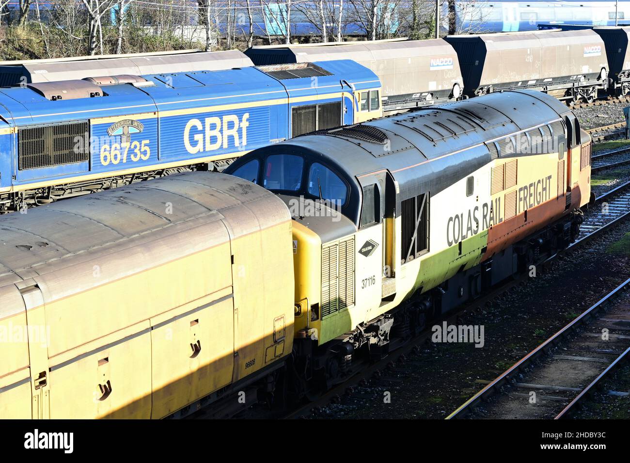Colas rail class 37 locomotives hi-res stock photography and images - Alamy