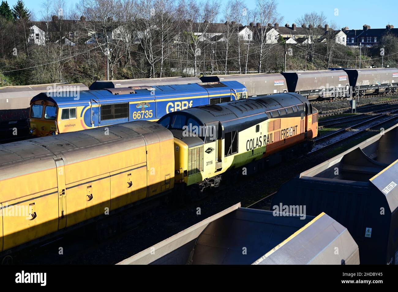 Colas rail class 37 locomotives hi-res stock photography and images - Alamy