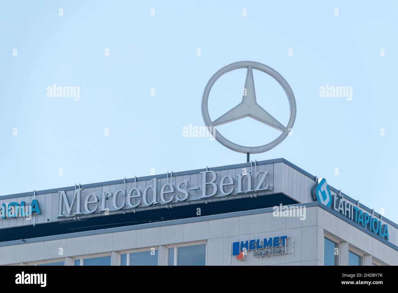 Helsinki, Finland - August 5, 2021: Mercedes-Benz car logo Stock Photo ...