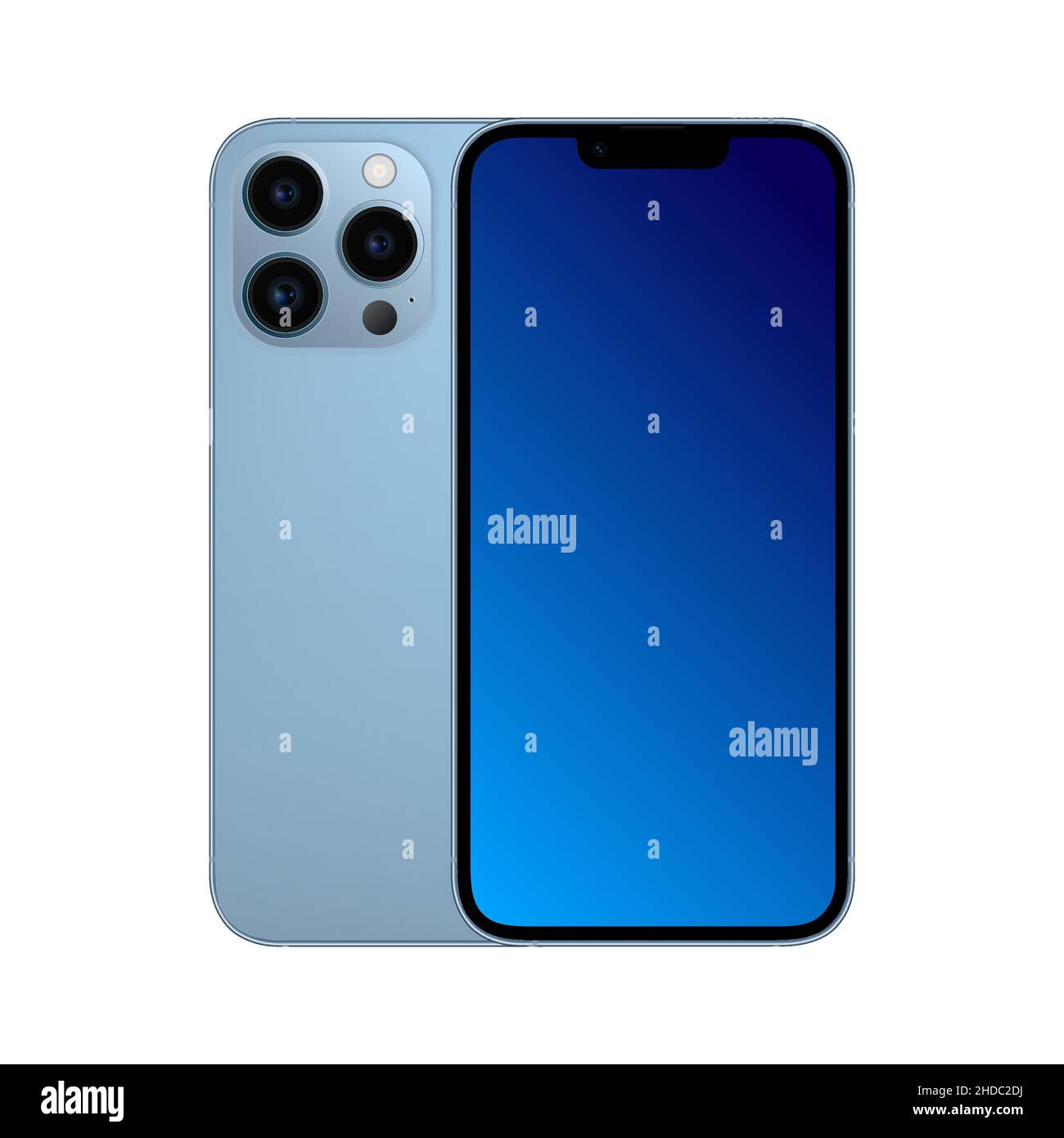 Isolated Smartphone 13 Pro Mockup. Realistic 3d Design on White ...