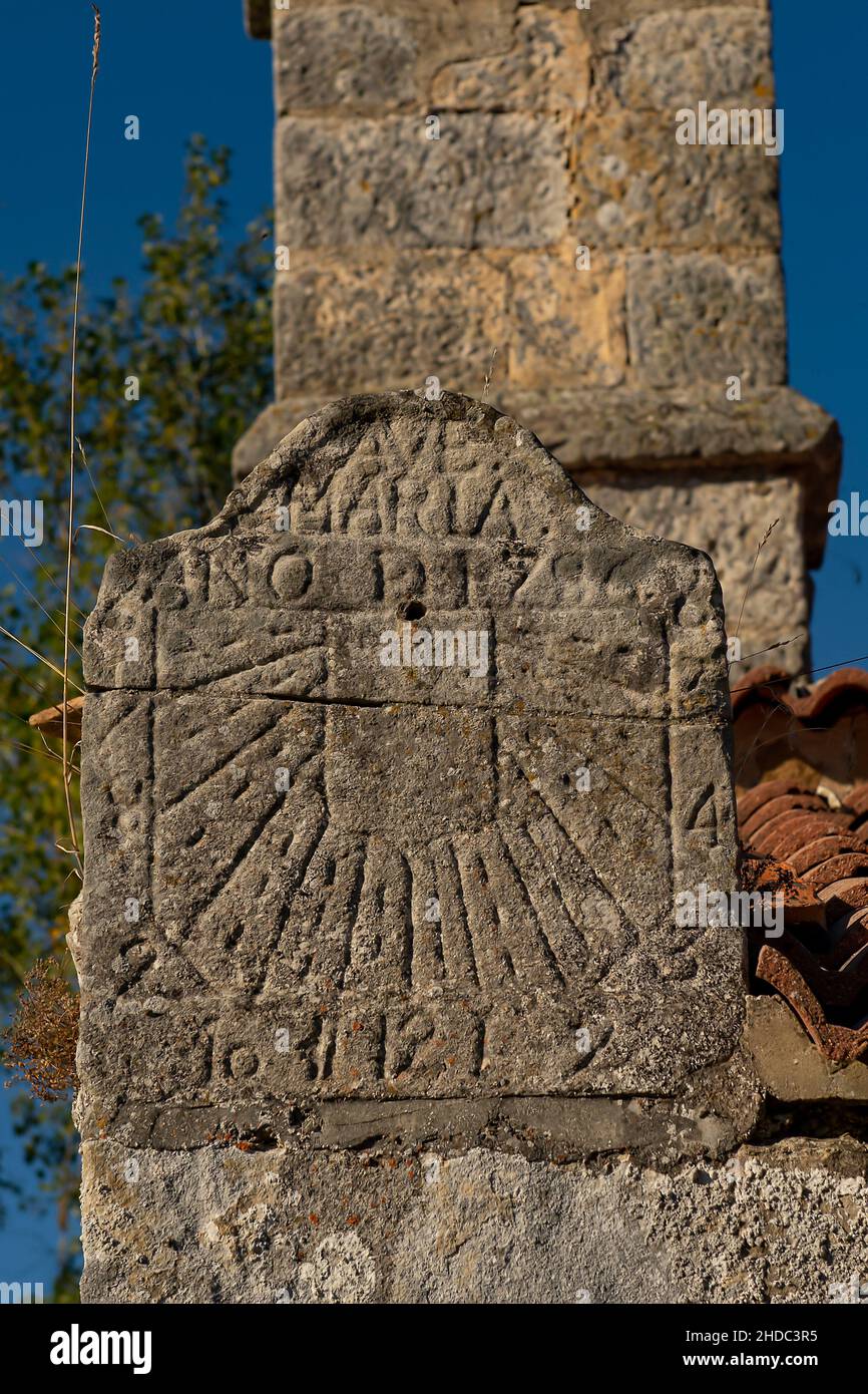 Church of Our Sacred Heart of Jesus in Benzana - Burgos Stock Photo - Alamy