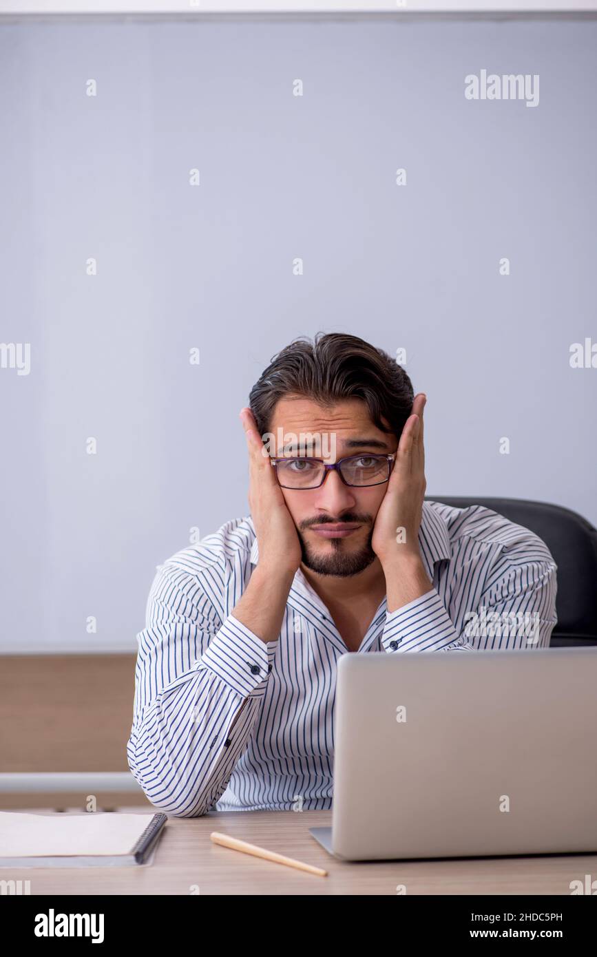 Upset teacher teaching hi-res stock photography and images - Alamy