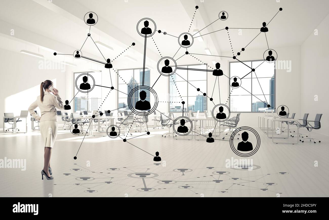 Networking and social communication concept as effective point for ...