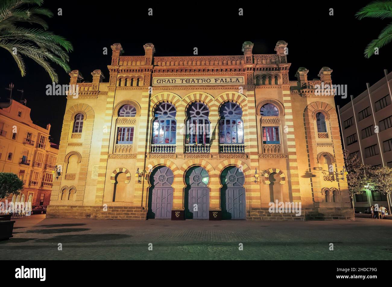 Gran Teatro de Falla in Cadiz, Andalusia Stock Photo - Alamy
