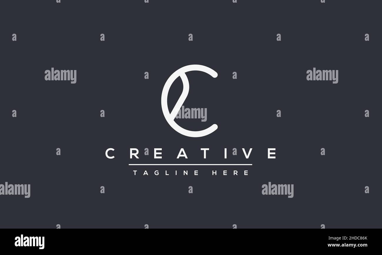 Modern creative letter C logo design. Minimal C, CC initial based ...