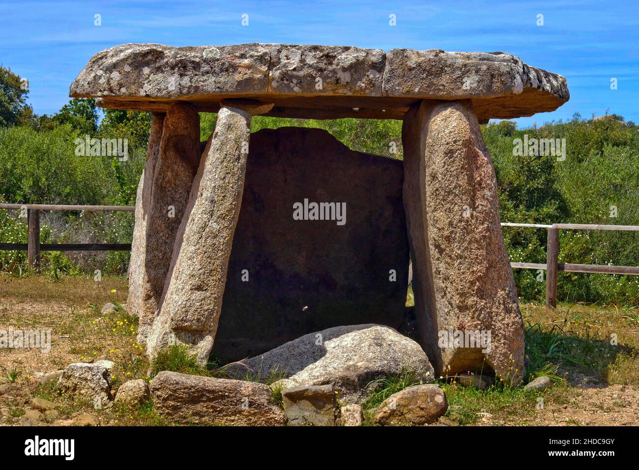 Dolmen of Fontanaccia, Prehistoric Site Plateau of Cauria, Corsica ...