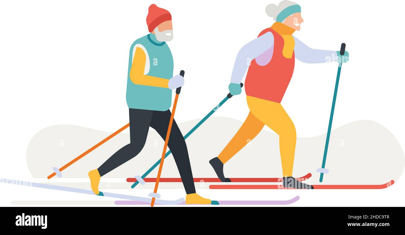 Two people wearing winter Cut Out Stock Images & Pictures - Alamy