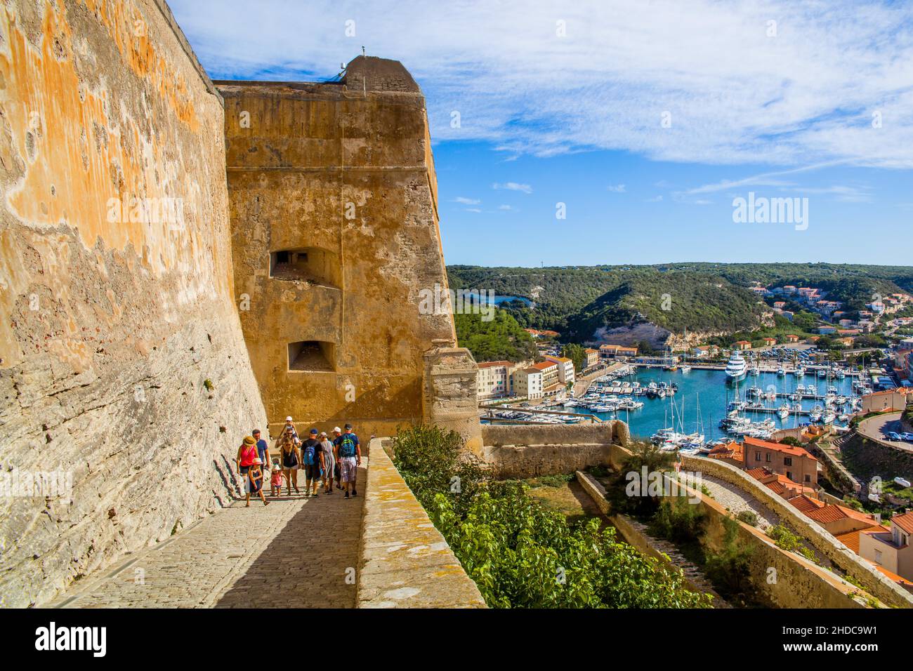 Stairway to the Citadel, Bonifacio, Corsica, Bonifacio, Corsica, France ...