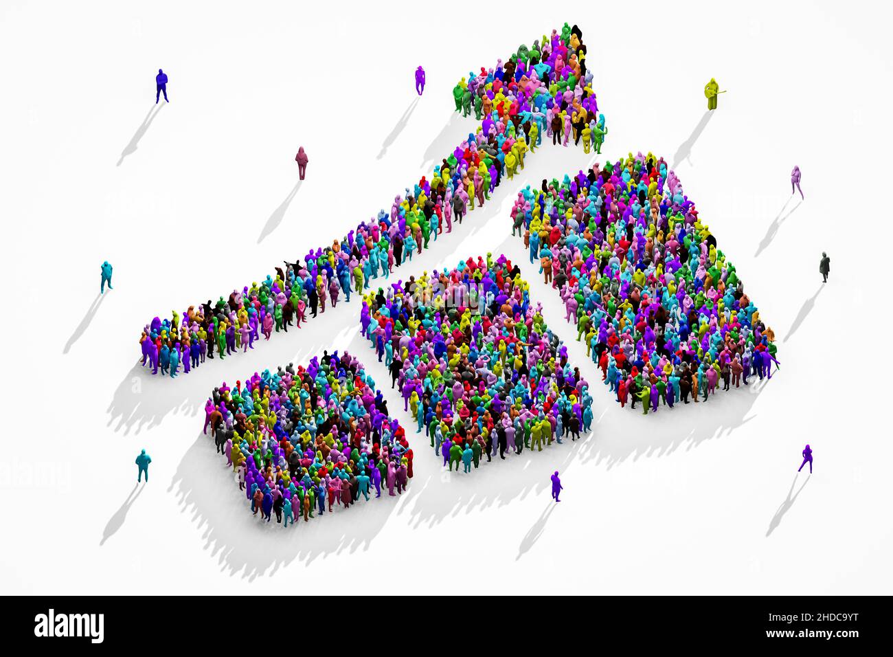Growing together illustration hi-res stock photography and images - Alamy