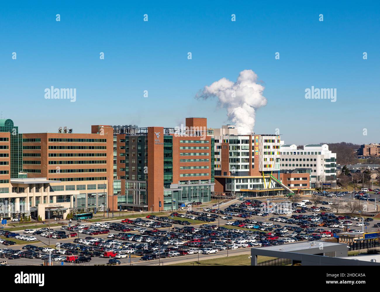 Morgantown, WV - 20 December 2021: Section of JW Ruby Memorial and ...