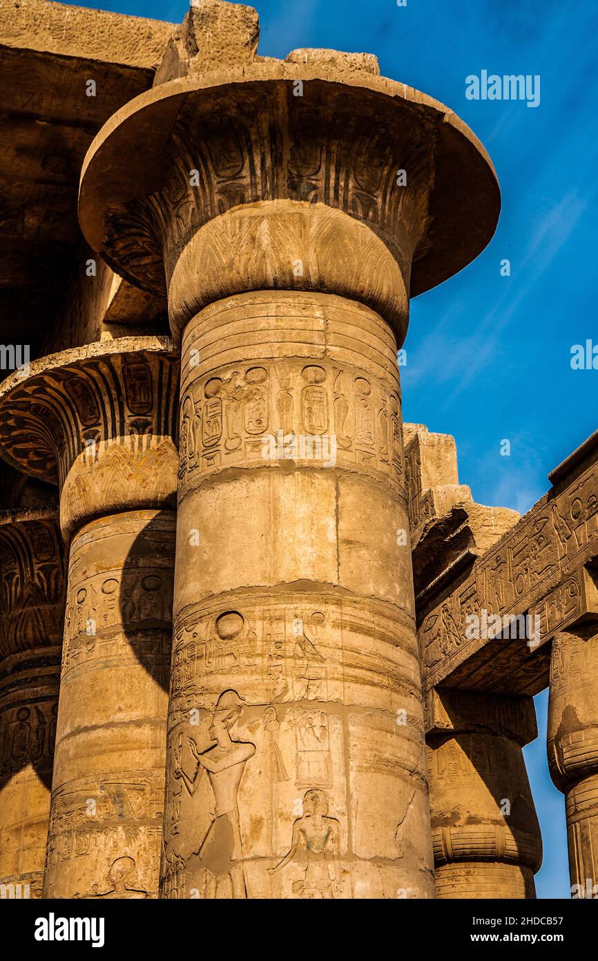 Decorated details of the column capitals of the central nave in the ...