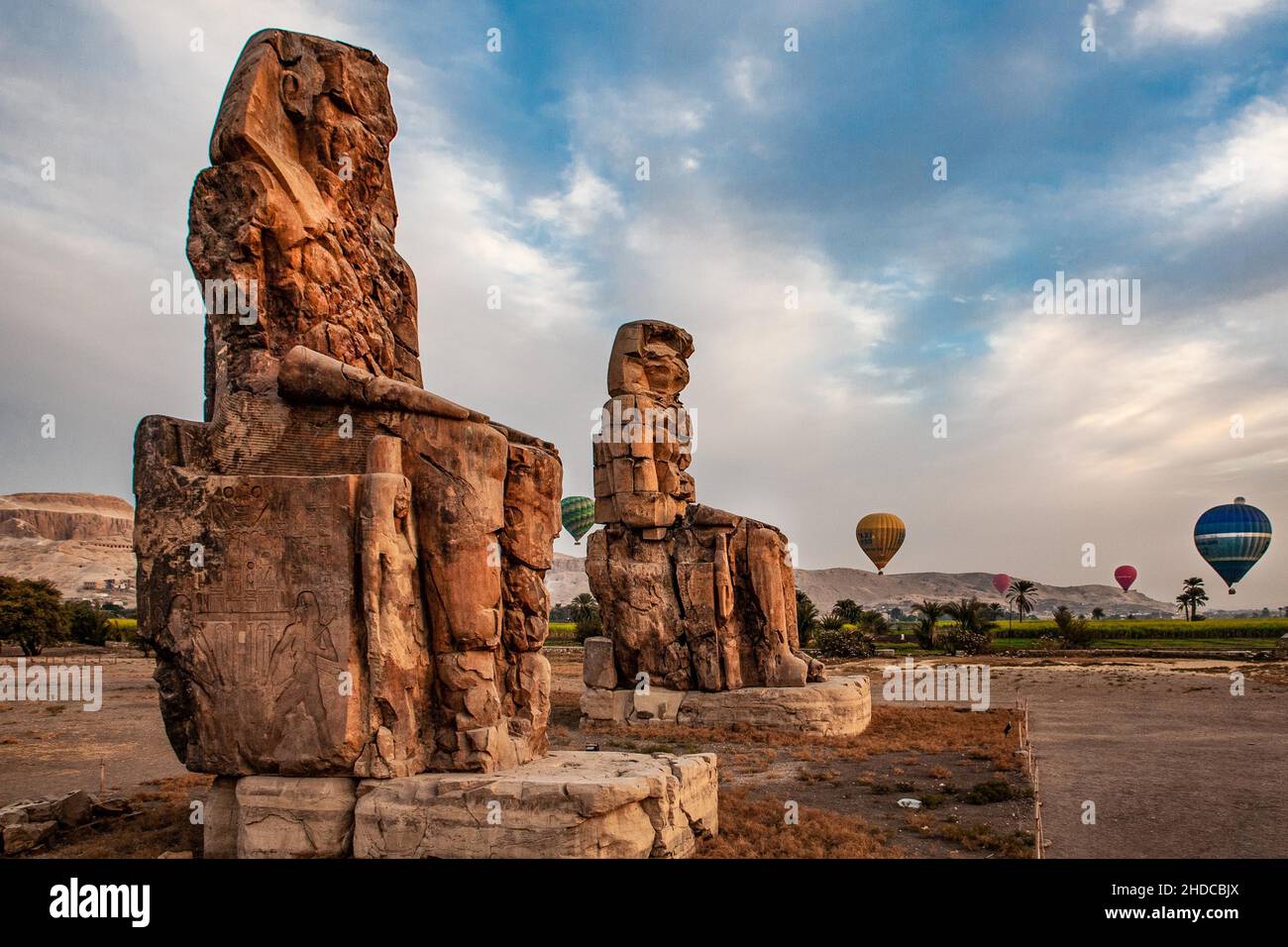 Memnon Colossi, Gigantic Statues of a Mortuary Temple of Amenophis III ...