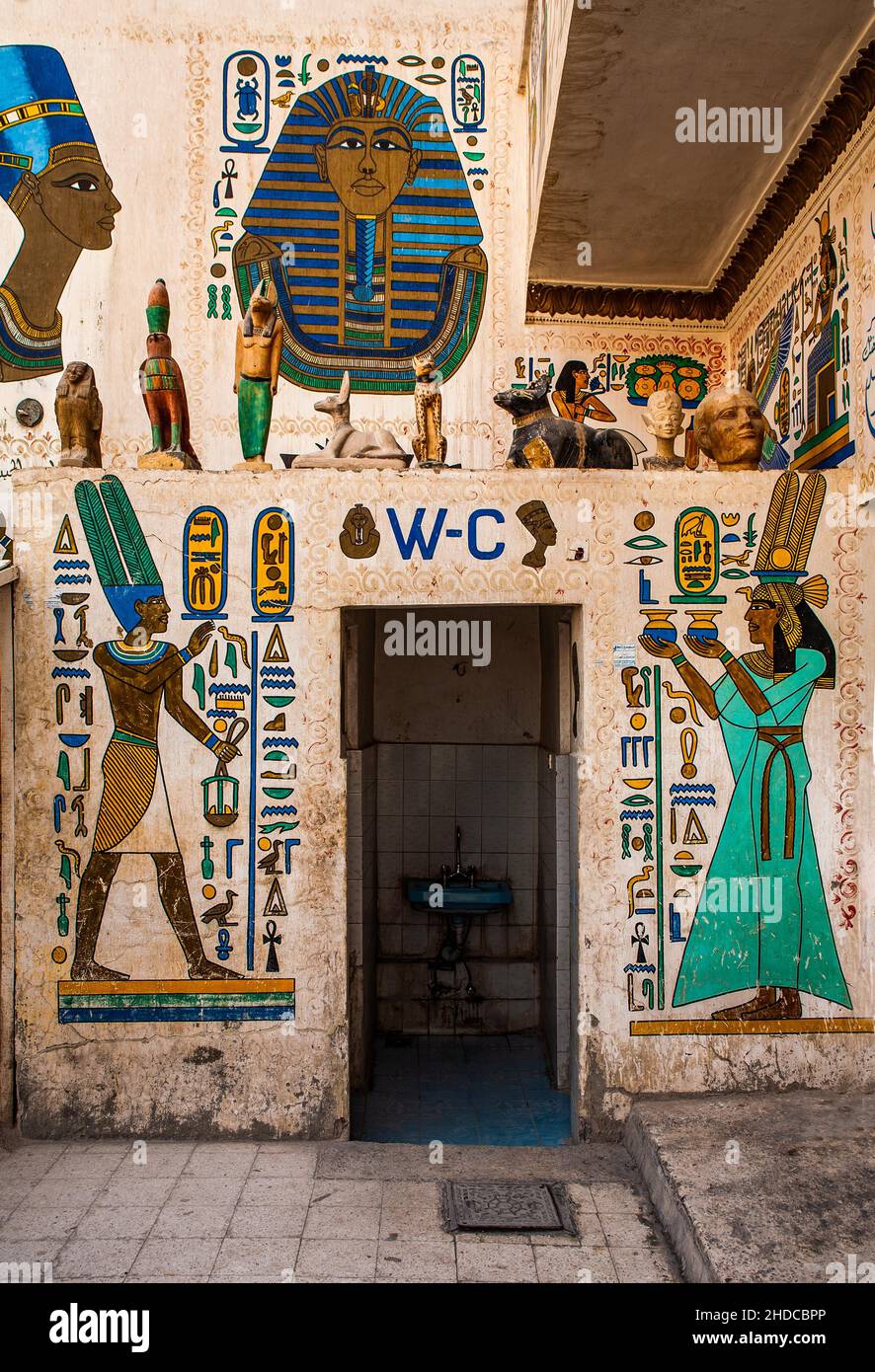 Alabaster workshop, Al Qurnah, Luxor, Thebes, Egypt, Luxor, Thebes ...