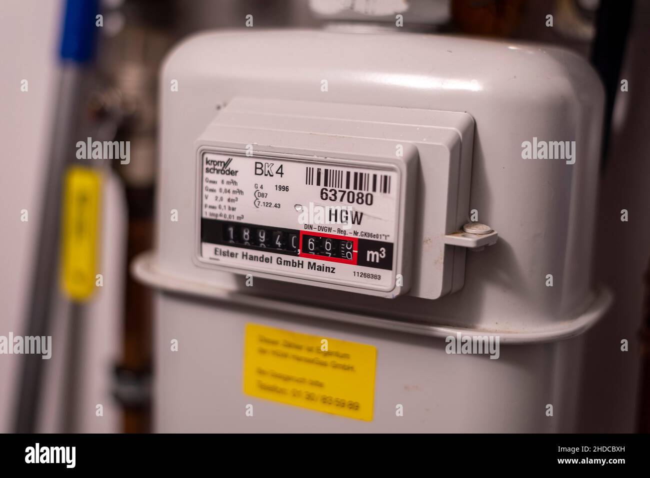 Gas meter, natural gas, Germany, Europe Stock Photo - Alamy