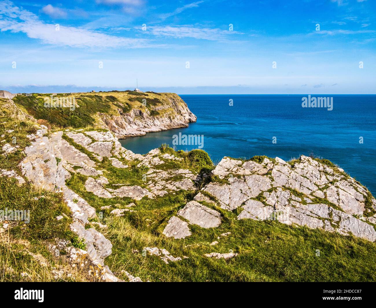 View from the South West Coast Path near Berry Head, Brixham, Devon ...