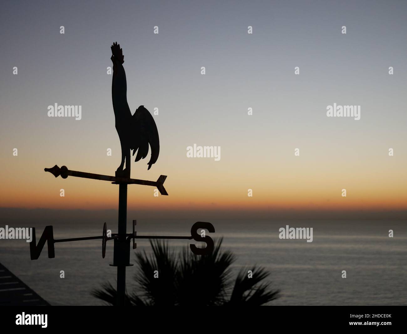 Cardinal points and weather vane Stock Photo - Alamy