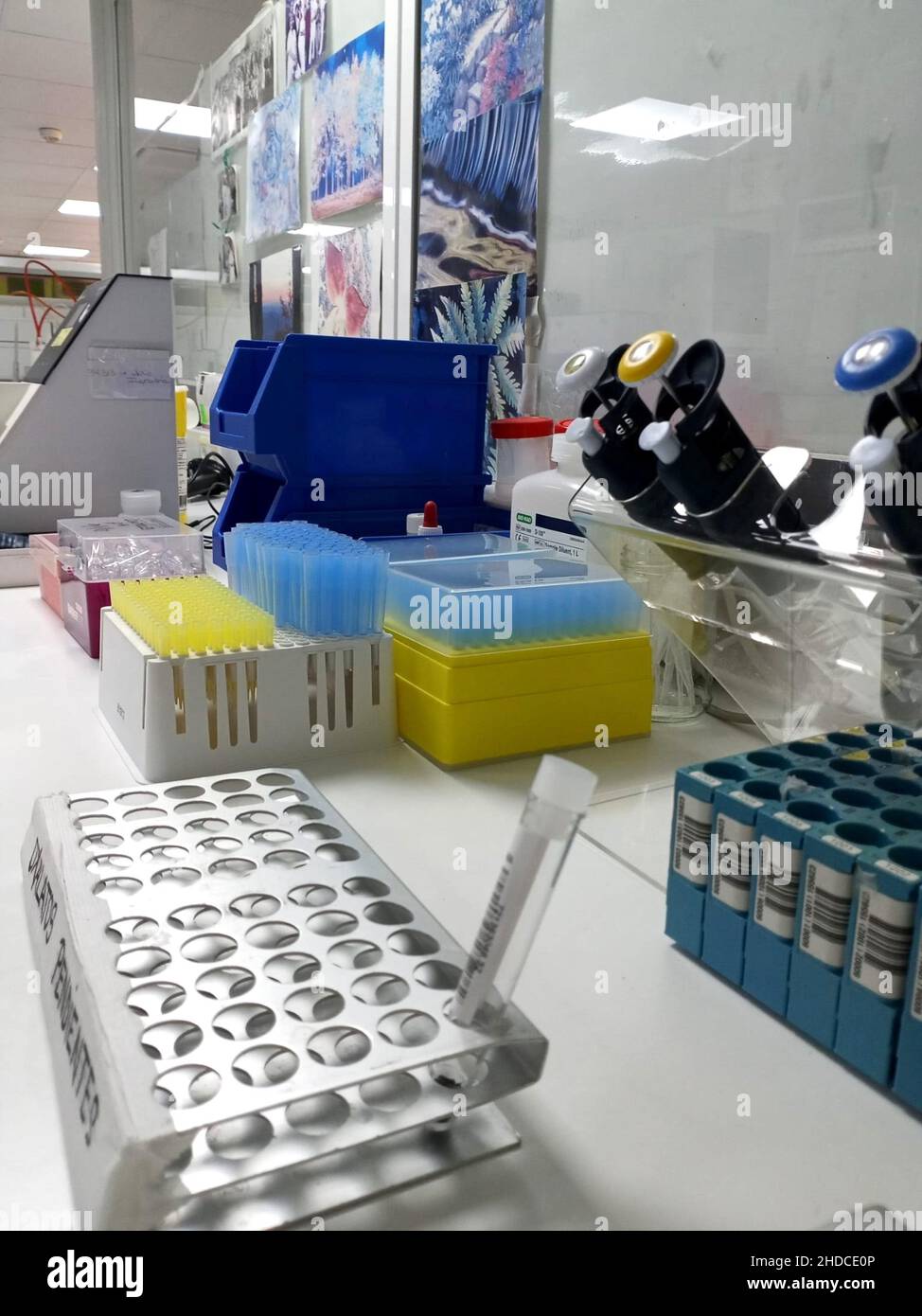 Laboratory material in a hospital Stock Photo - Alamy