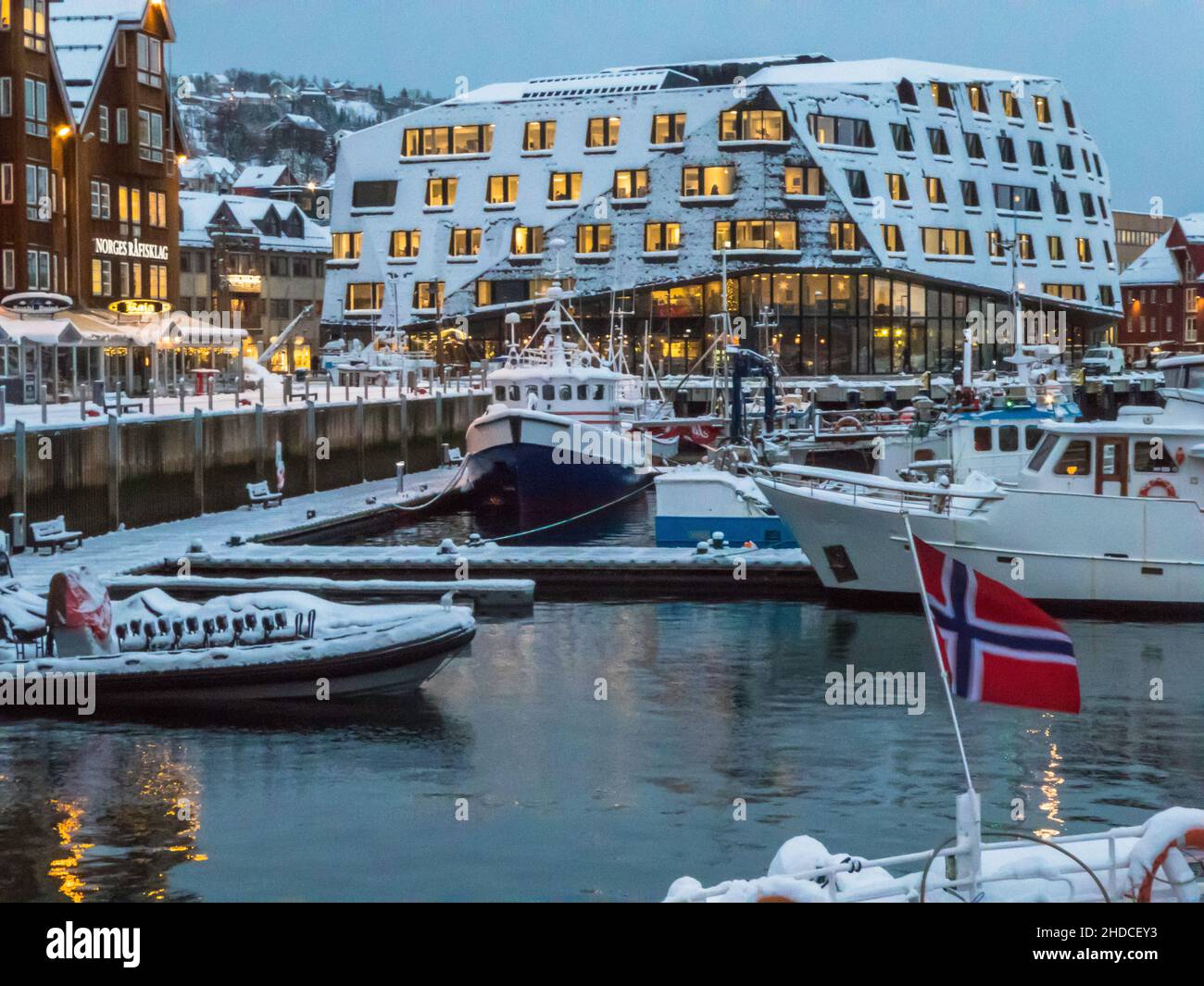 Tromso flag hi-res stock photography and images - Alamy