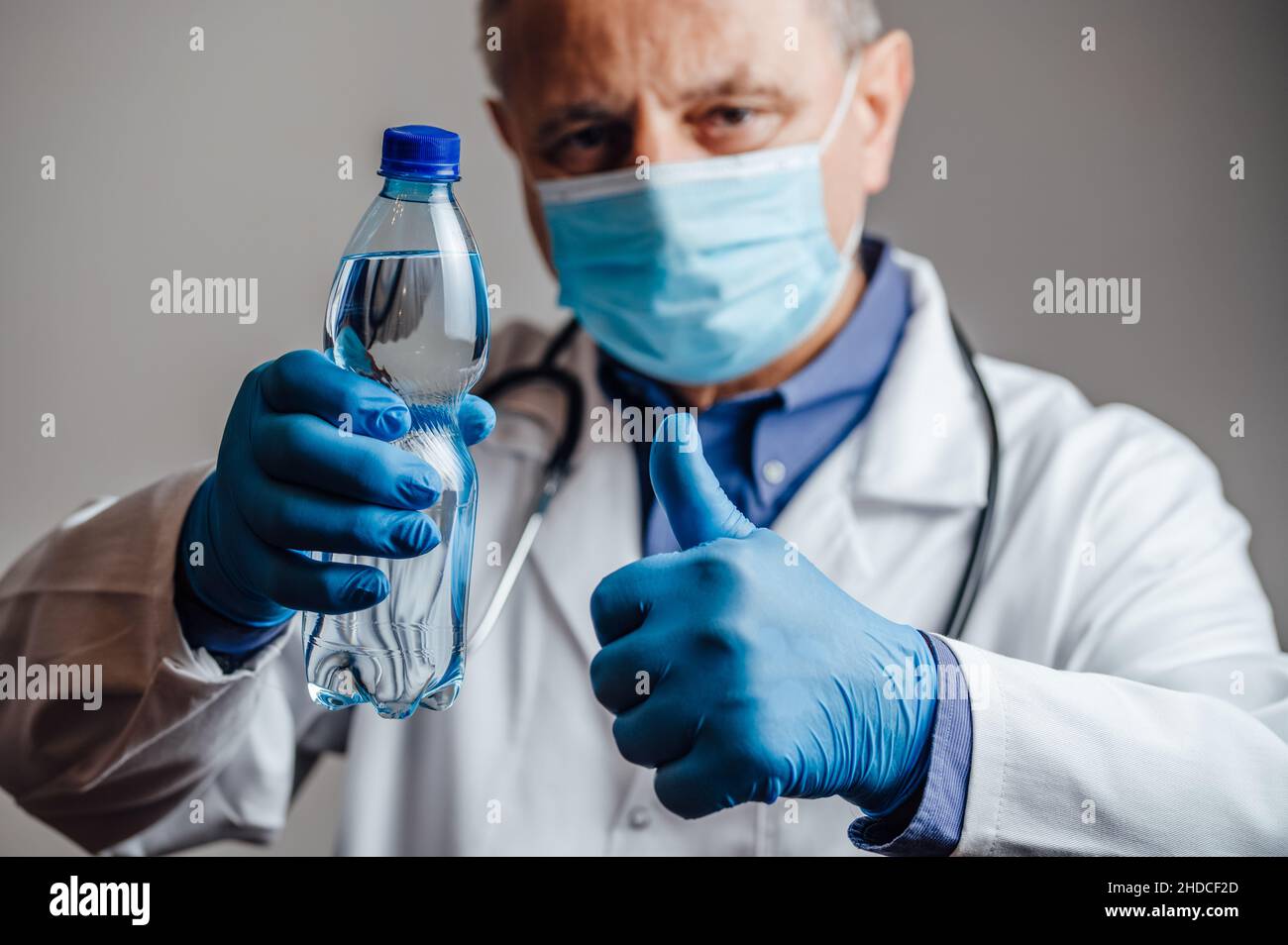 Doctor drinking water hi-res stock photography and images - Alamy