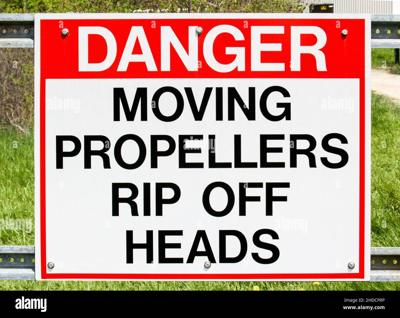 Warning Sign for helicopter operations Stock Photo - Alamy