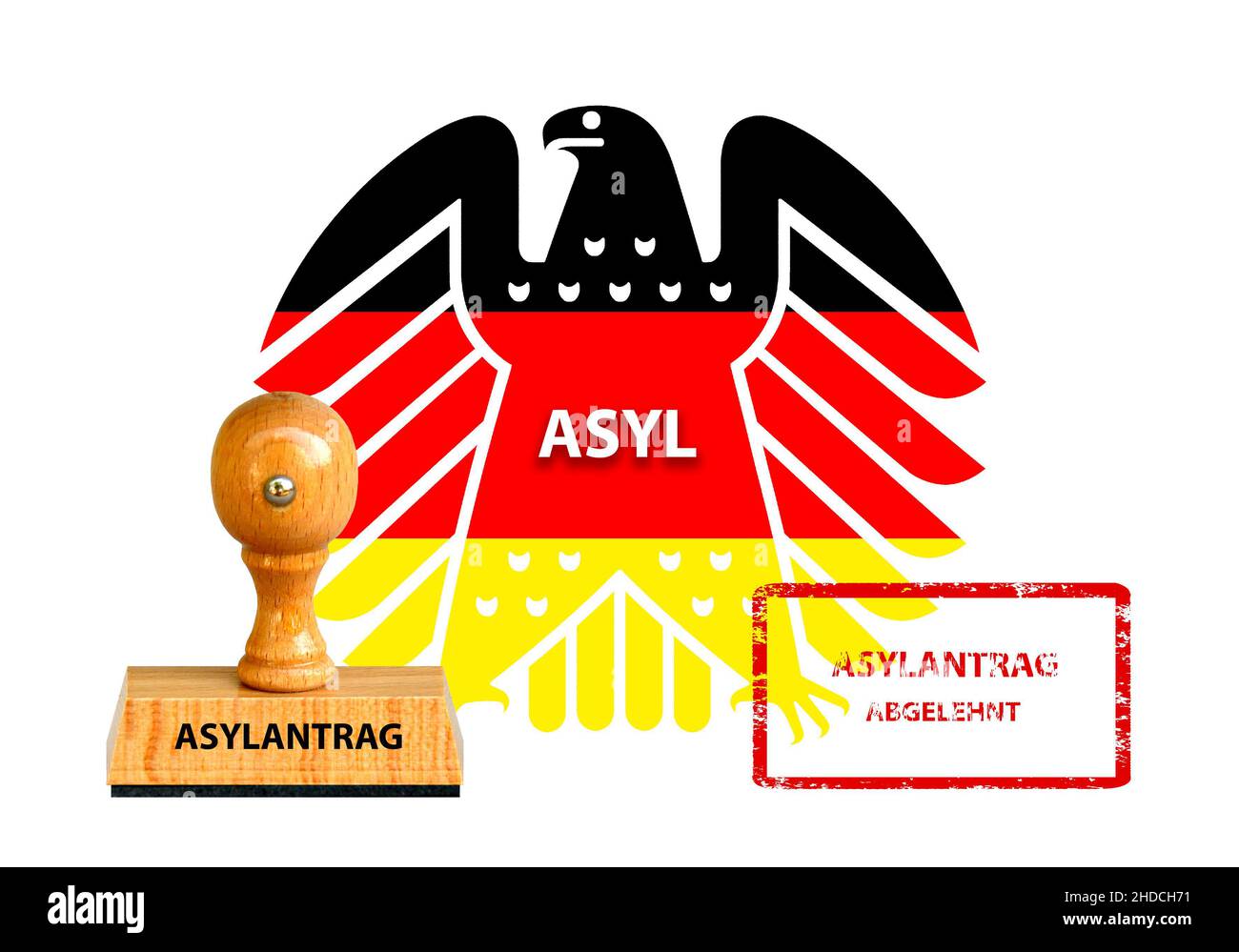 Stempel, Asylantrag, abgelehnt, Bundesadler Stock Photo - Alamy Stempel, Asylantrag, abgelehnt, Bundesadler Stock Photo - Alamy