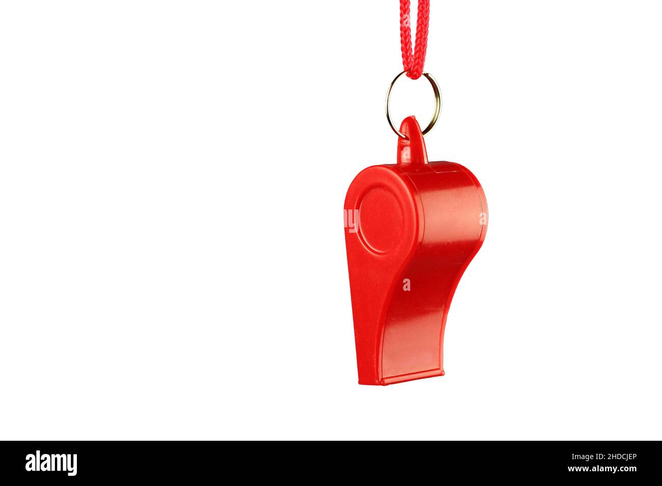 Rote Trillerpfeife, Schiedsrichterpfeife, Sport, Fussball, Handball ...