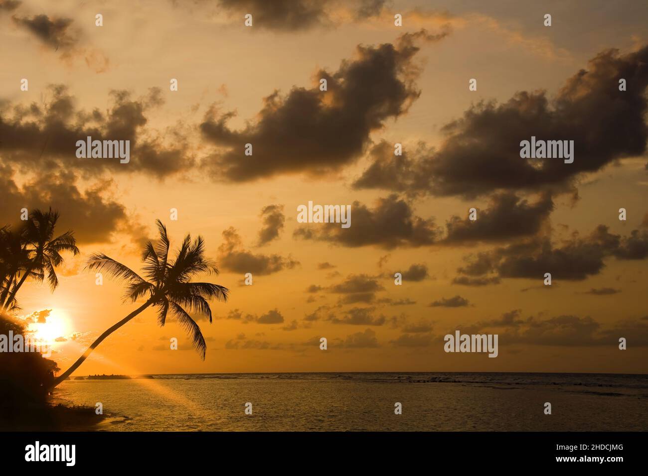 Romantischer sonnenuntergang am strand hi-res stock photography and ...