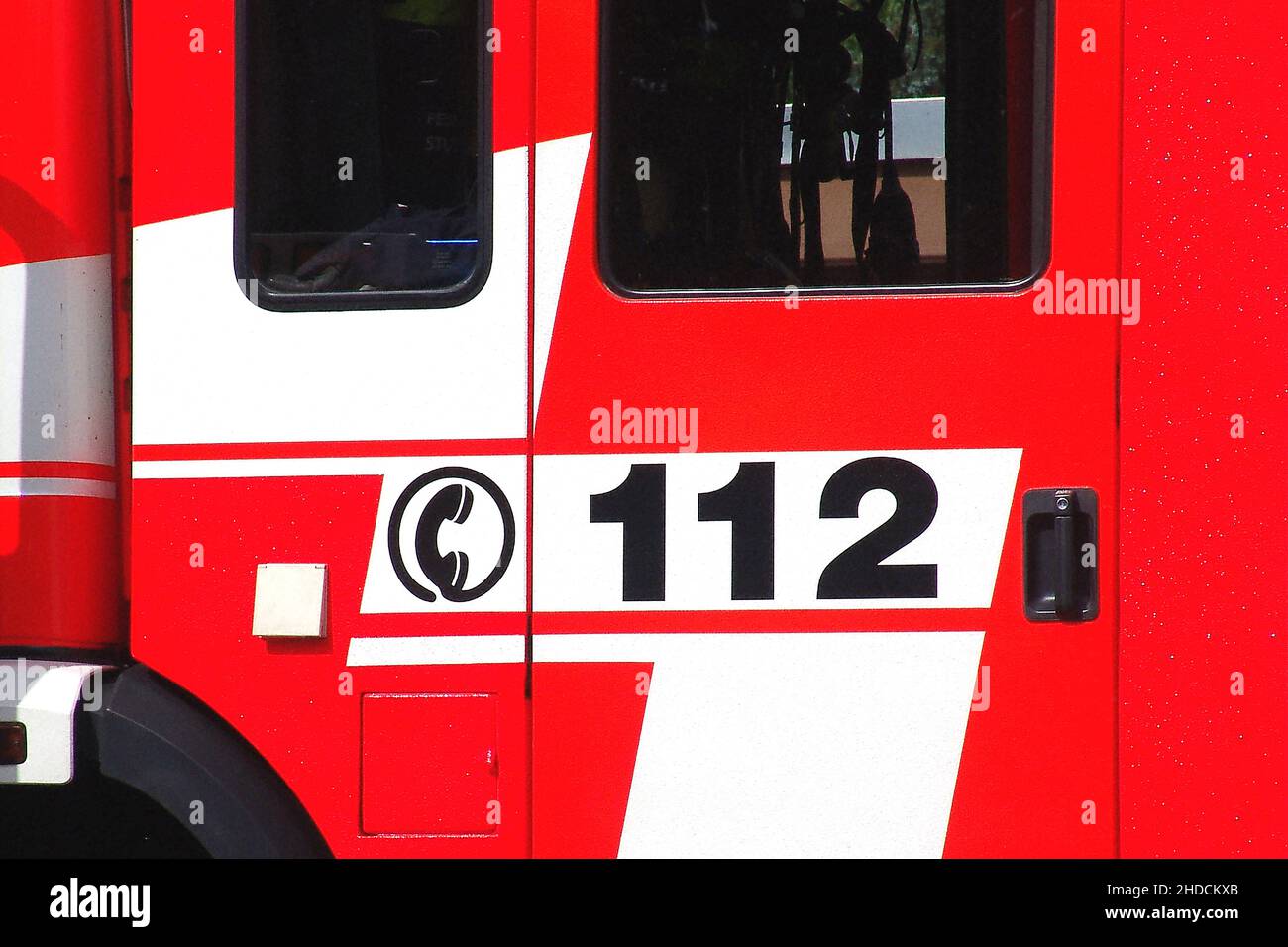 Notruf, 112, Feuerwehr Stock Photo - Alamy