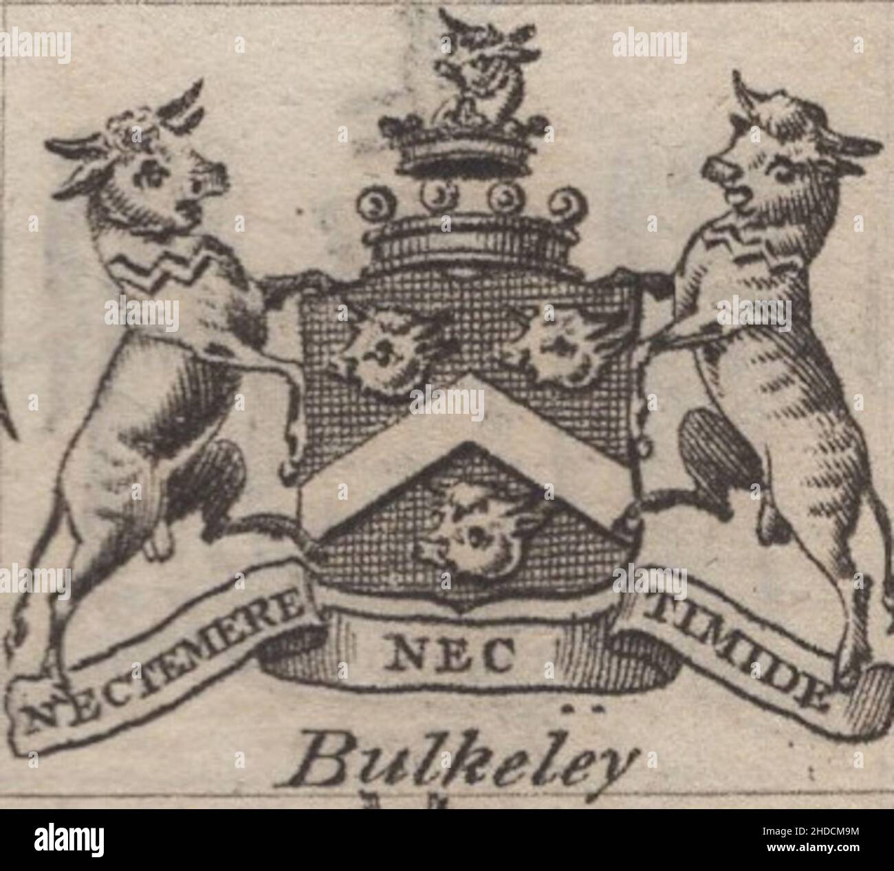 antique 18th century engraving heraldy coat of arms, crest, English ...