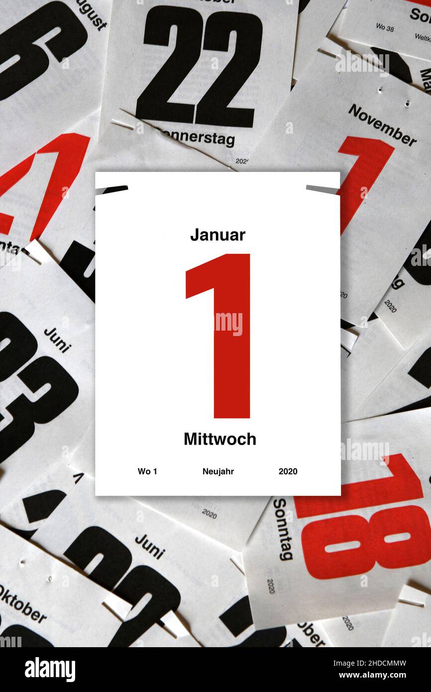 Kalender 2020 hi-res stock photography and images - Alamy