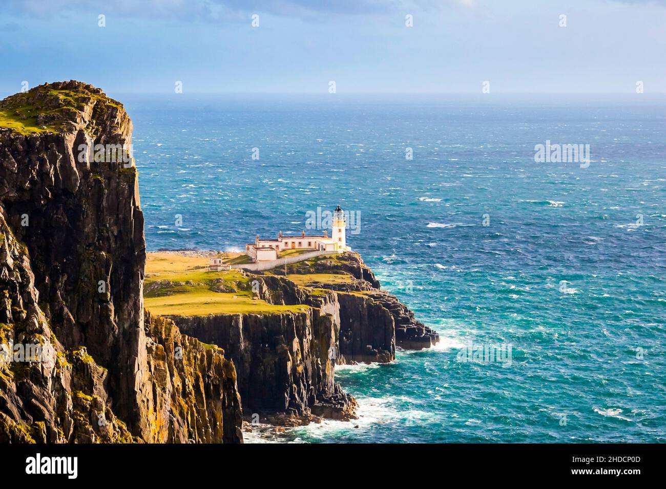 Lighthouse and coast of the Isle of Skye, Scotland,, Leuchtturm und ...