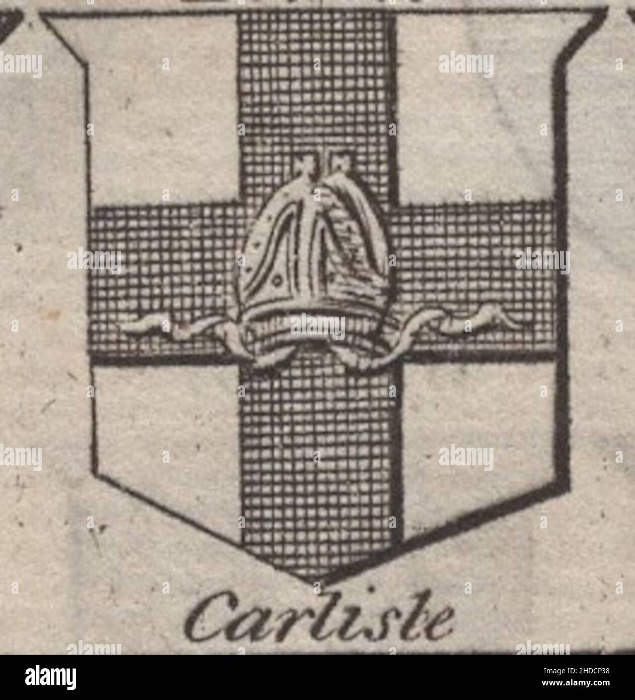 Historical antique 18th century engraving heraldy coat of arms, crest ...