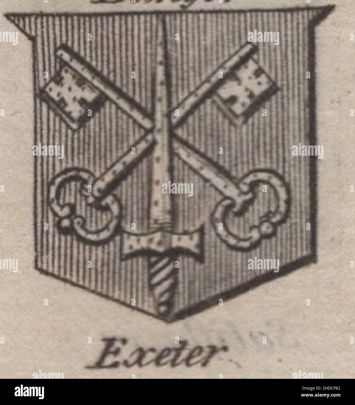 Historical antique 18th century engraving heraldy coat of arms, crest ...