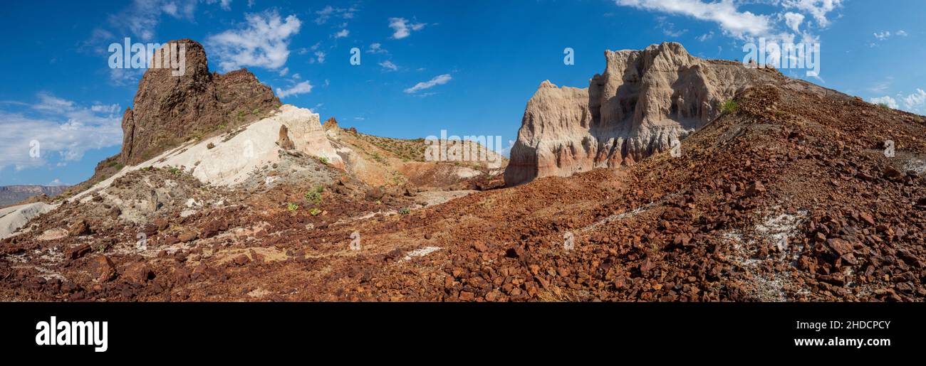 White Air-fall tuff; Tuff deposits; Big Bend National Park; Texas ...