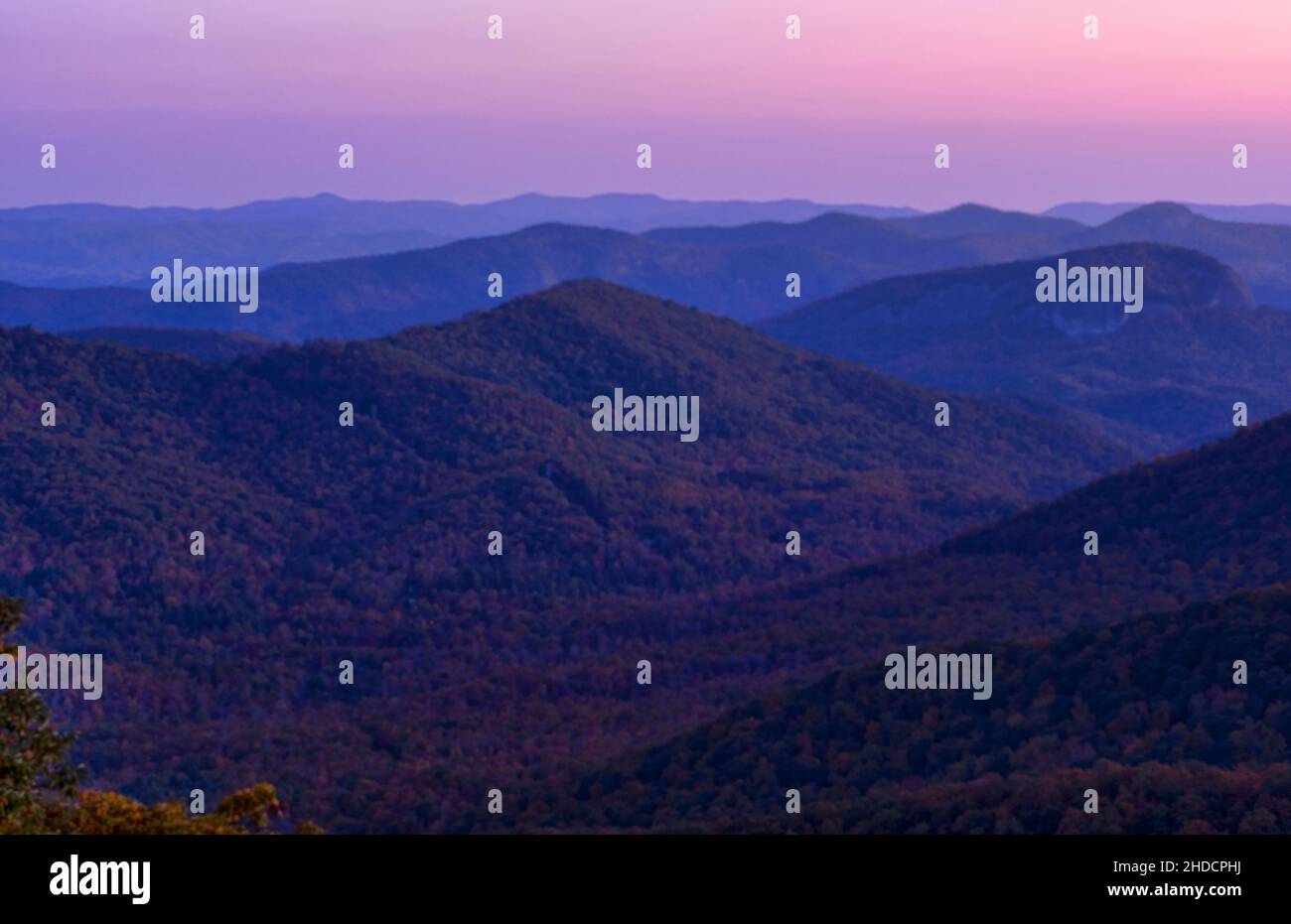 Brevard North Carolina mountains near Asheville Fall Colors Blue Ridge ...