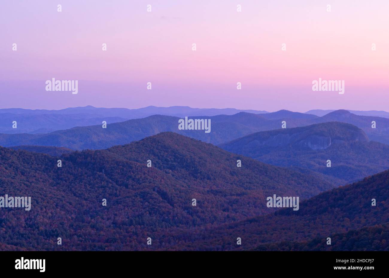 Brevard North Carolina mountains near Asheville Fall Colors Blue Ridge ...