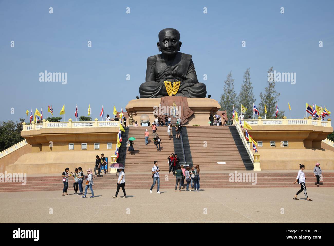 Asien, Thailand, Buddha, Hua Hin, Wat Huay Mongkol, Moench, Luang PhoR ...