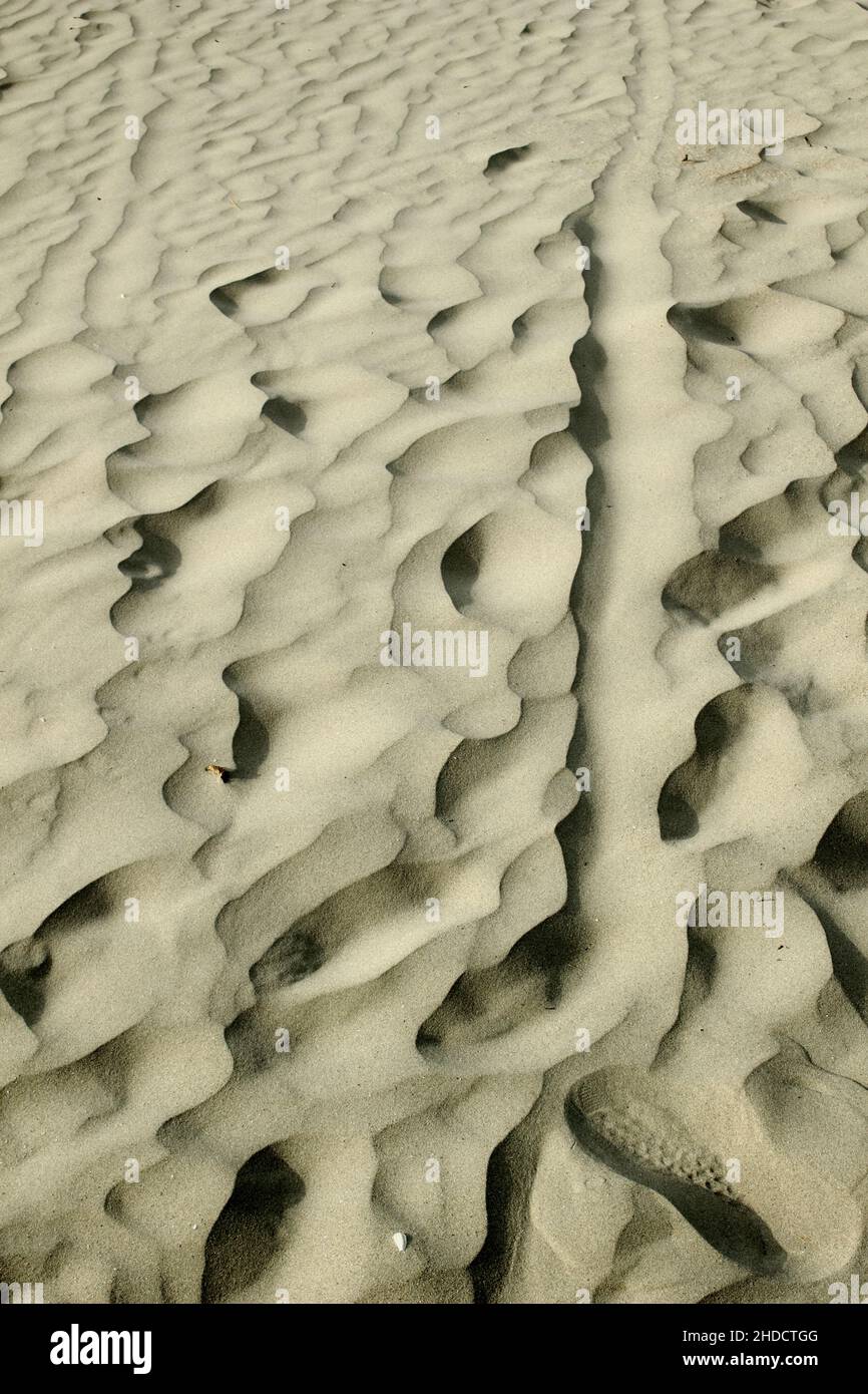 sand waves, sand pattern at the beach Stock Photo - Alamy