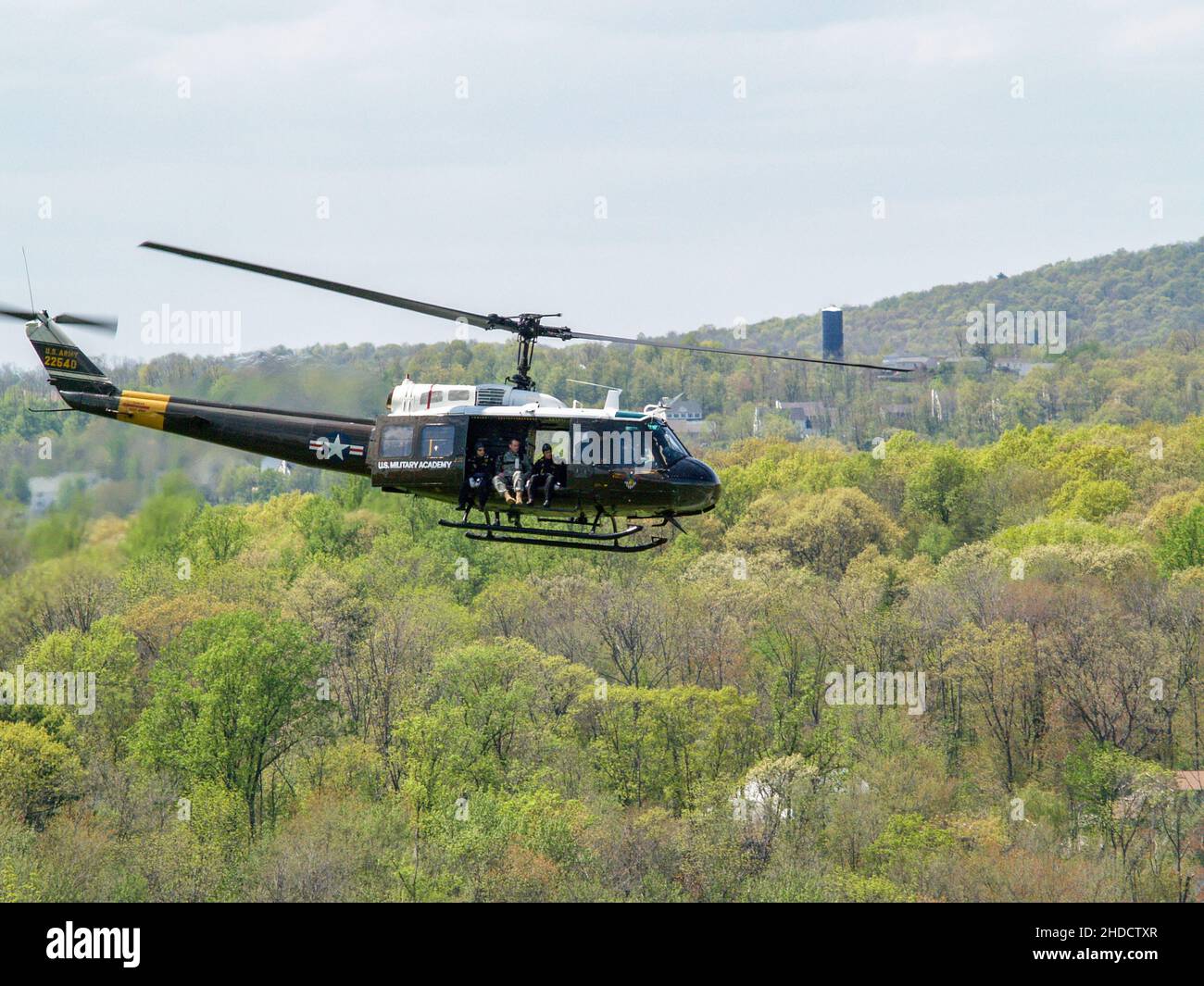 US Army Military Academy, West Point, NY in flight during training ...