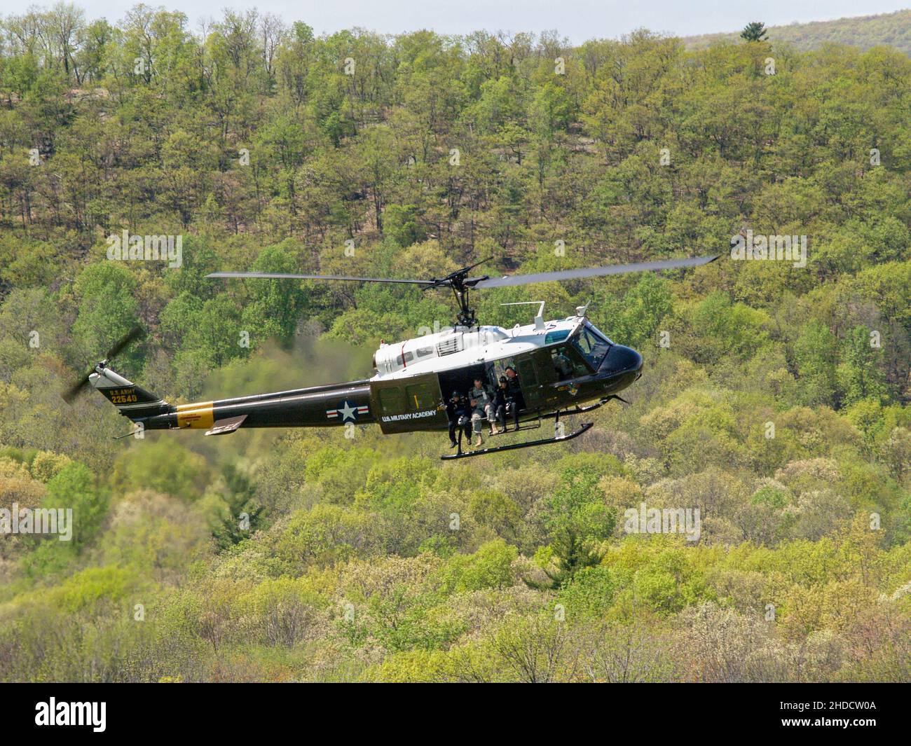 US Army Military Academy, West Point, NY in flight during training ...