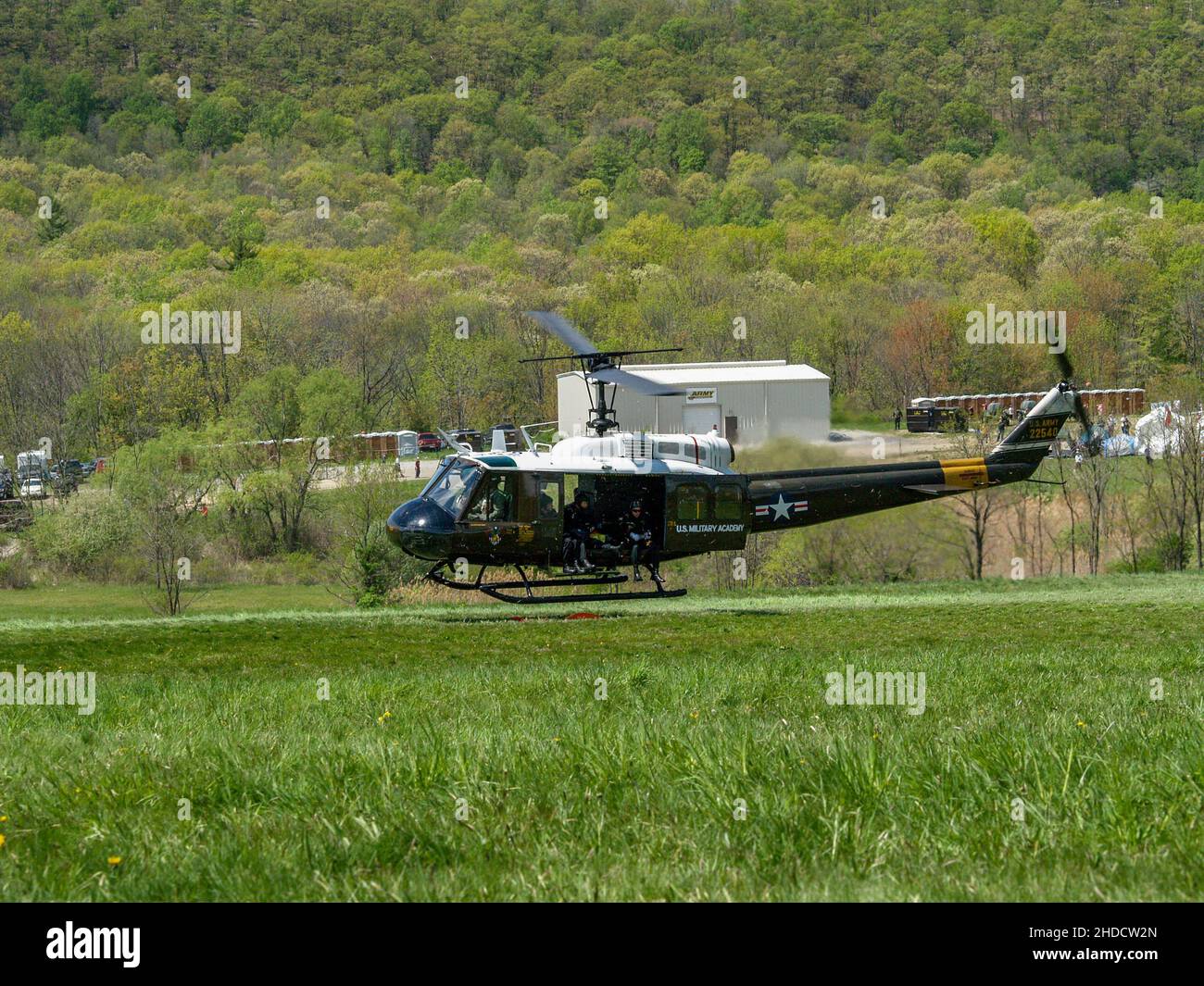 US Army Military Academy, West Point, NY in flight during training ...
