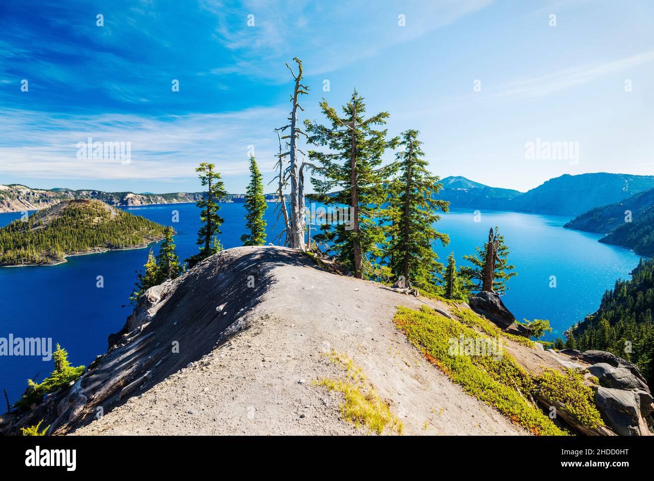 Wizard Island; Crater Lake; Crater Lake National Park; Cascade ...