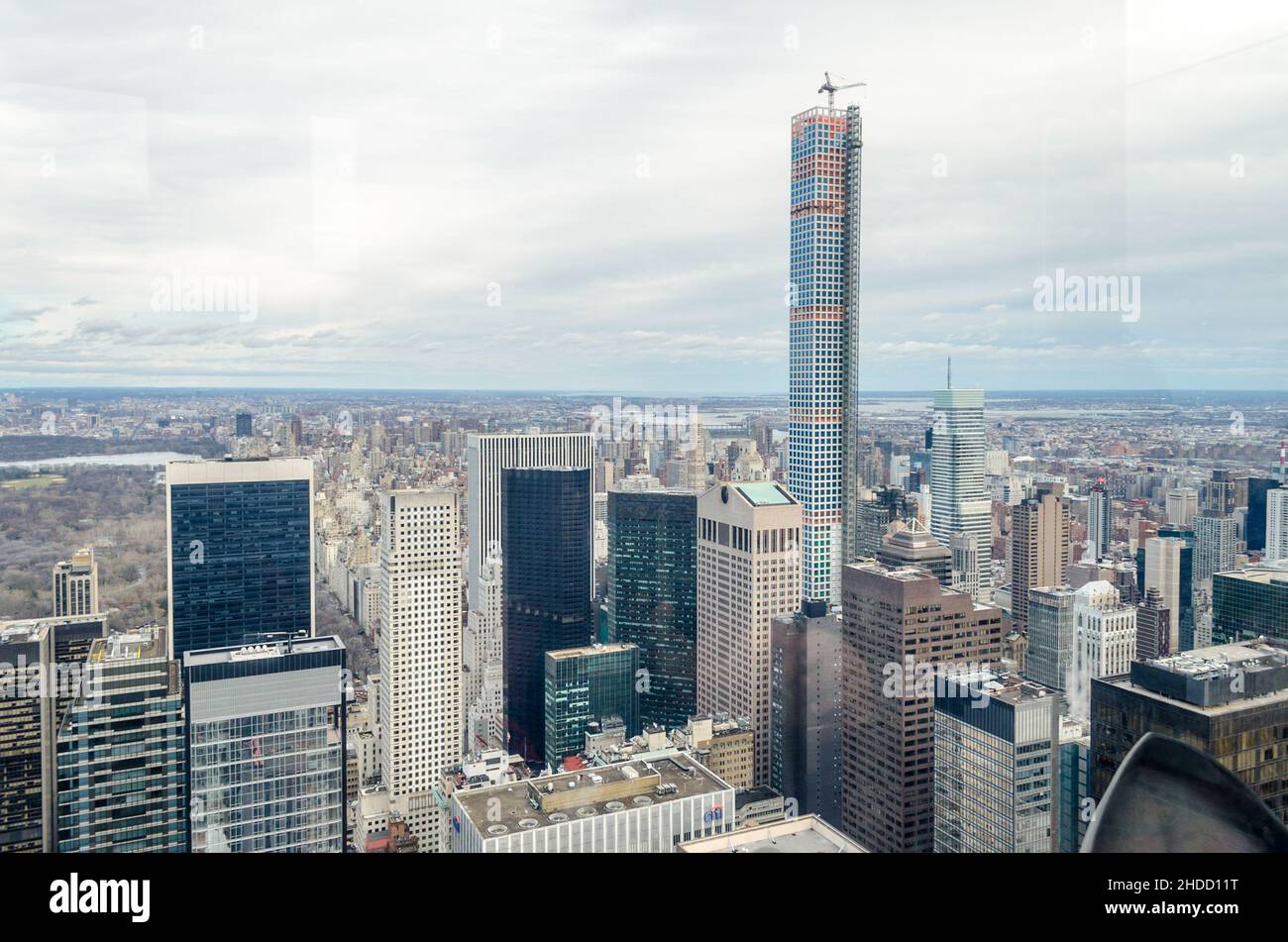 Aerial View of Upper East Side and Central Park in New York City, NY ...