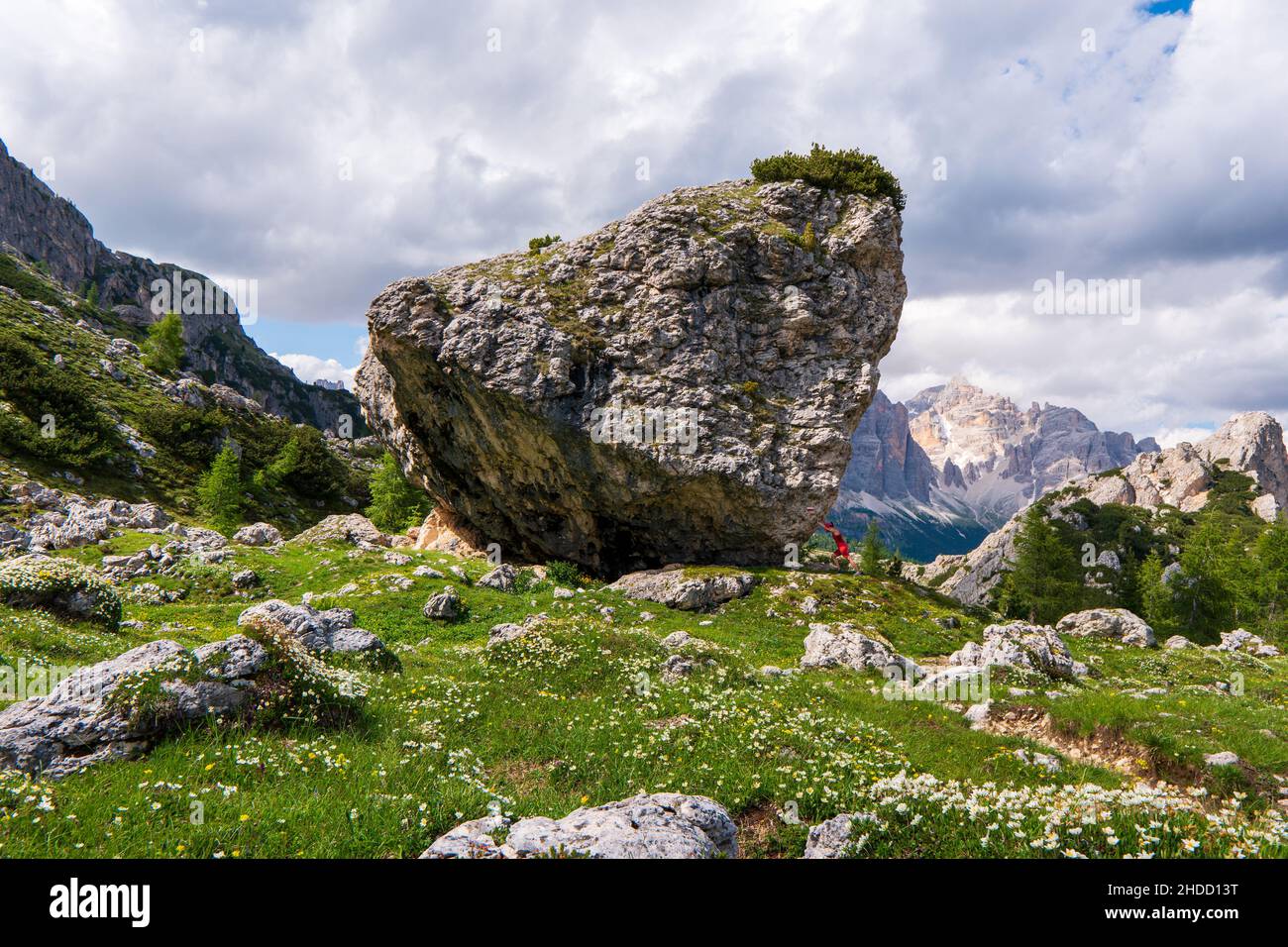 Beautiful alpine countryside. Awesome Alpine landscape with traditional ...